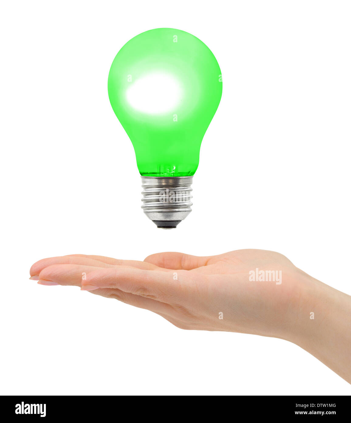 Hand and lamp Stock Photo - Alamy