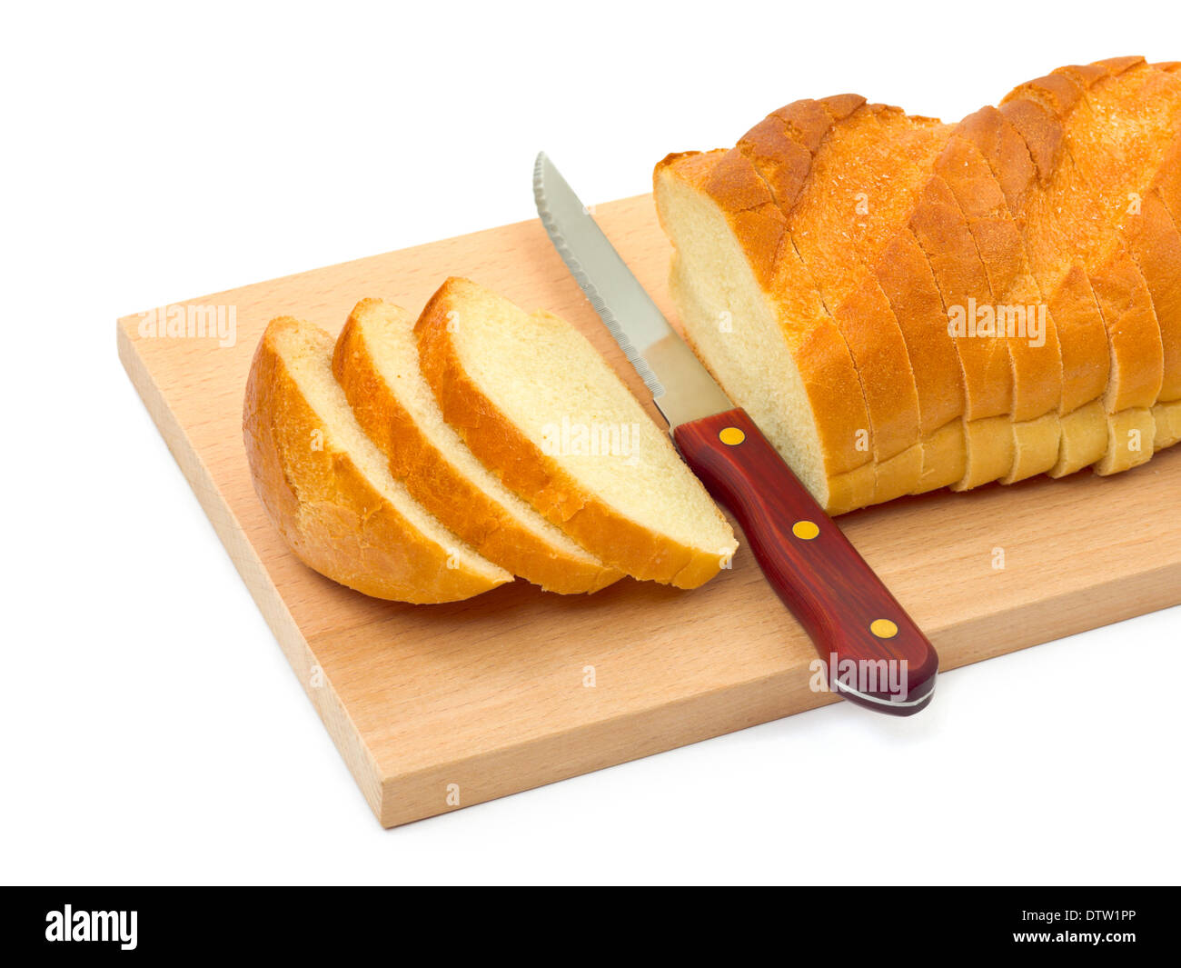 Bread and knife Stock Photo - Alamy