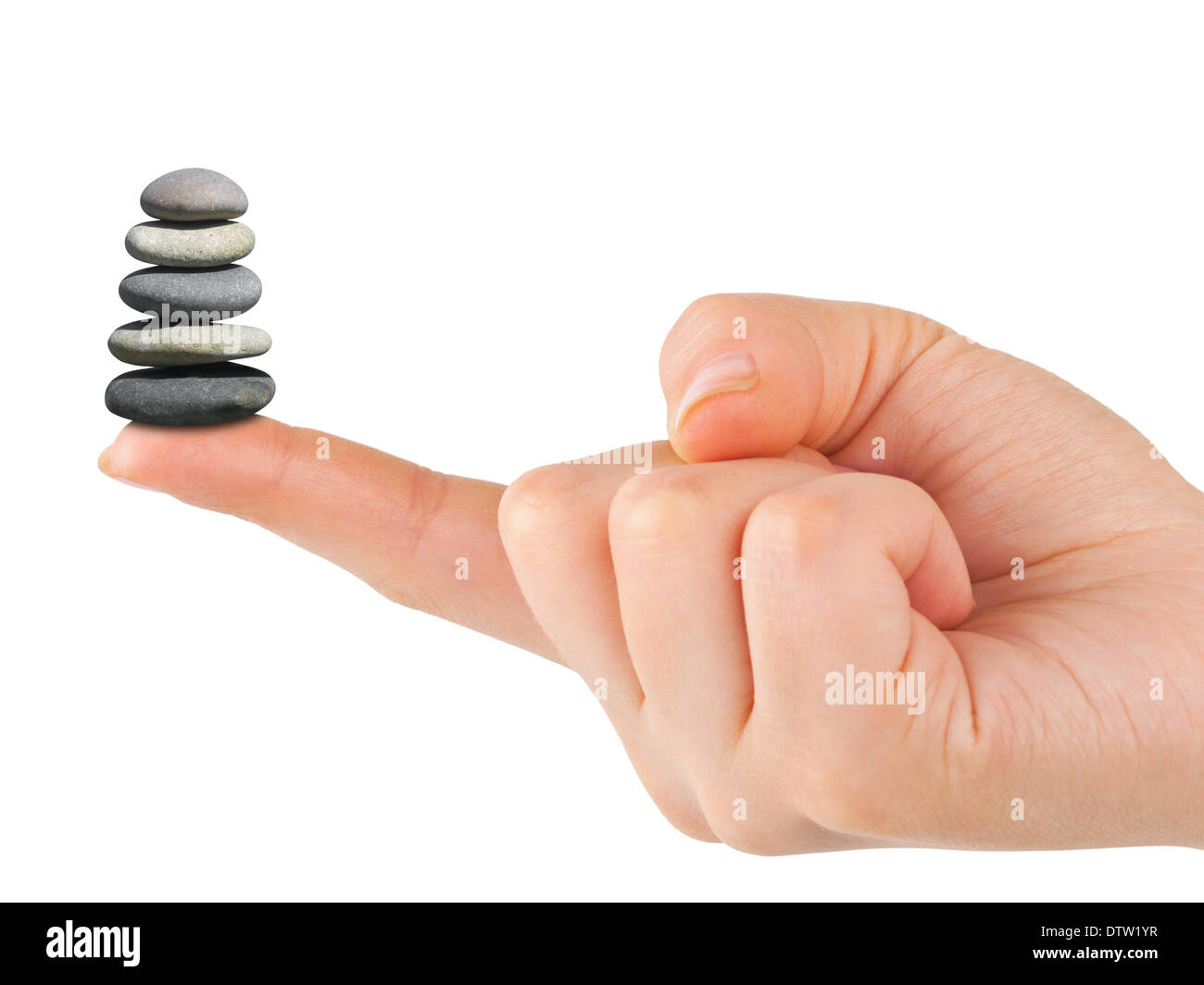 Pebble in hand beach hi-res stock photography and images - Alamy
