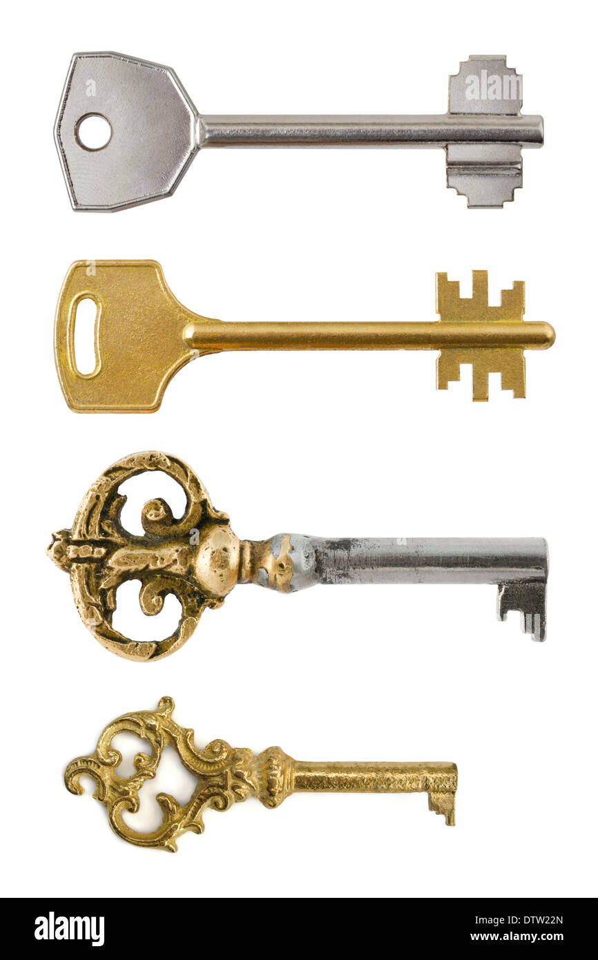 Collection of retro keys Stock Photo - Alamy