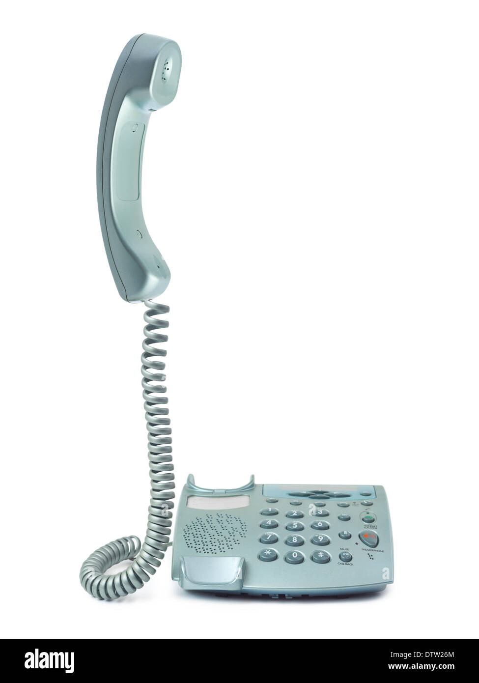 Telephone and receiver Stock Photo - Alamy