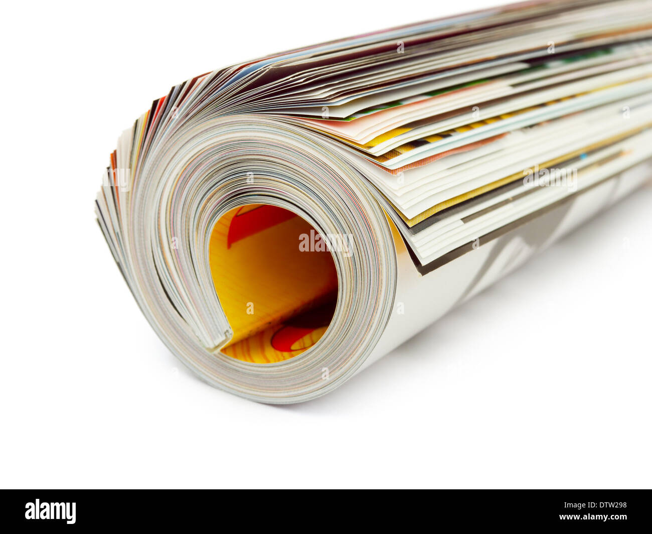 Roll of magazine Stock Photo - Alamy