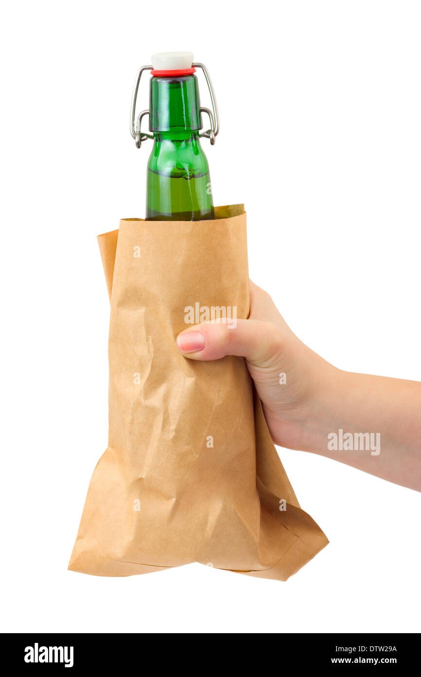 Woman glass beer in Cut Out Stock Images & Pictures - Alamy