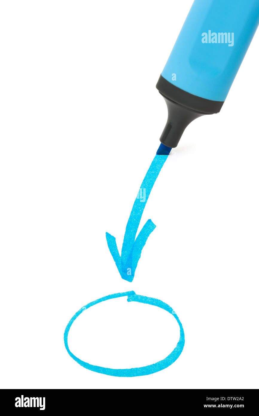 Marker drawing diagram Stock Photo - Alamy