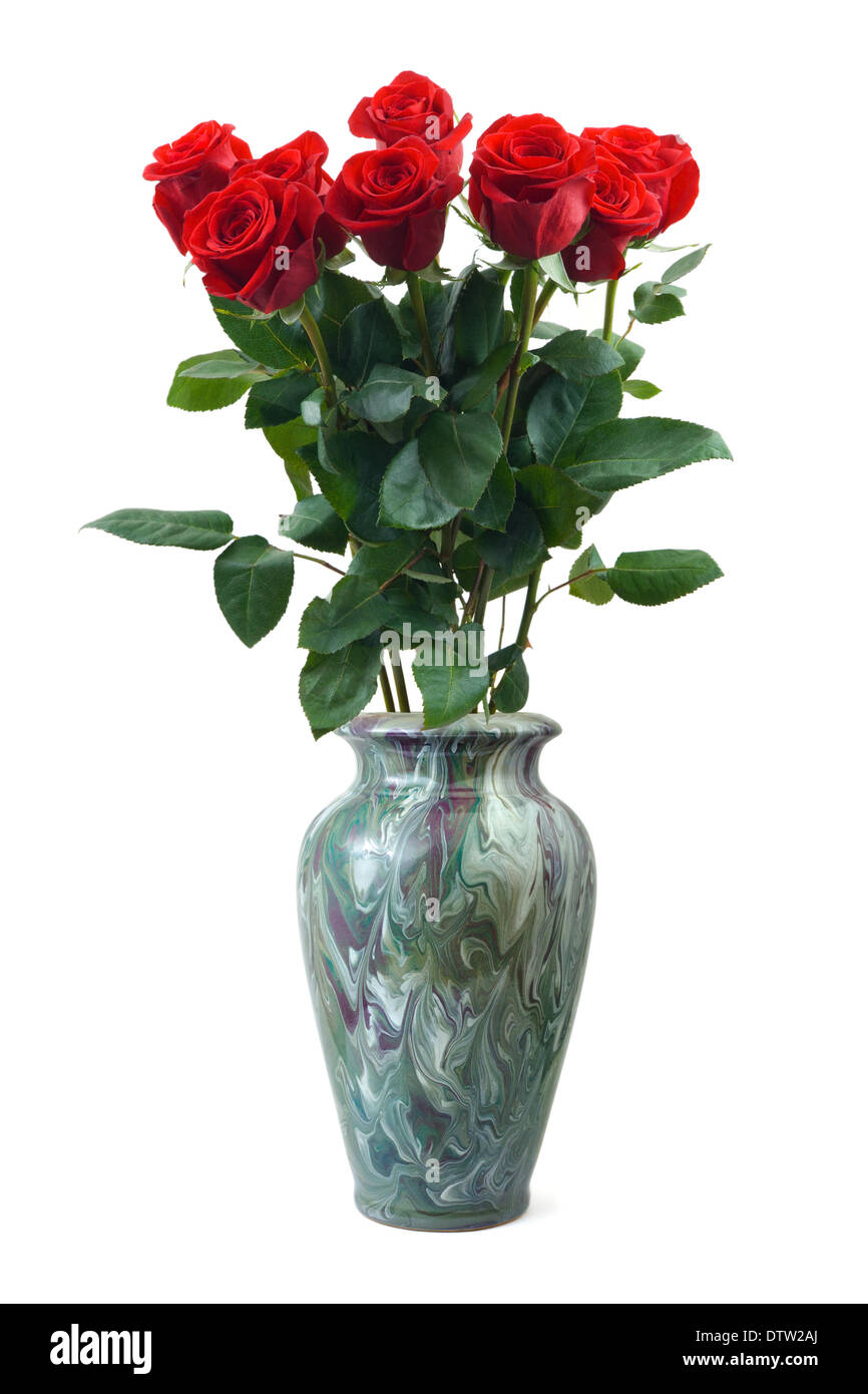 Roses in pottery vase hi-res stock photography and images - Alamy