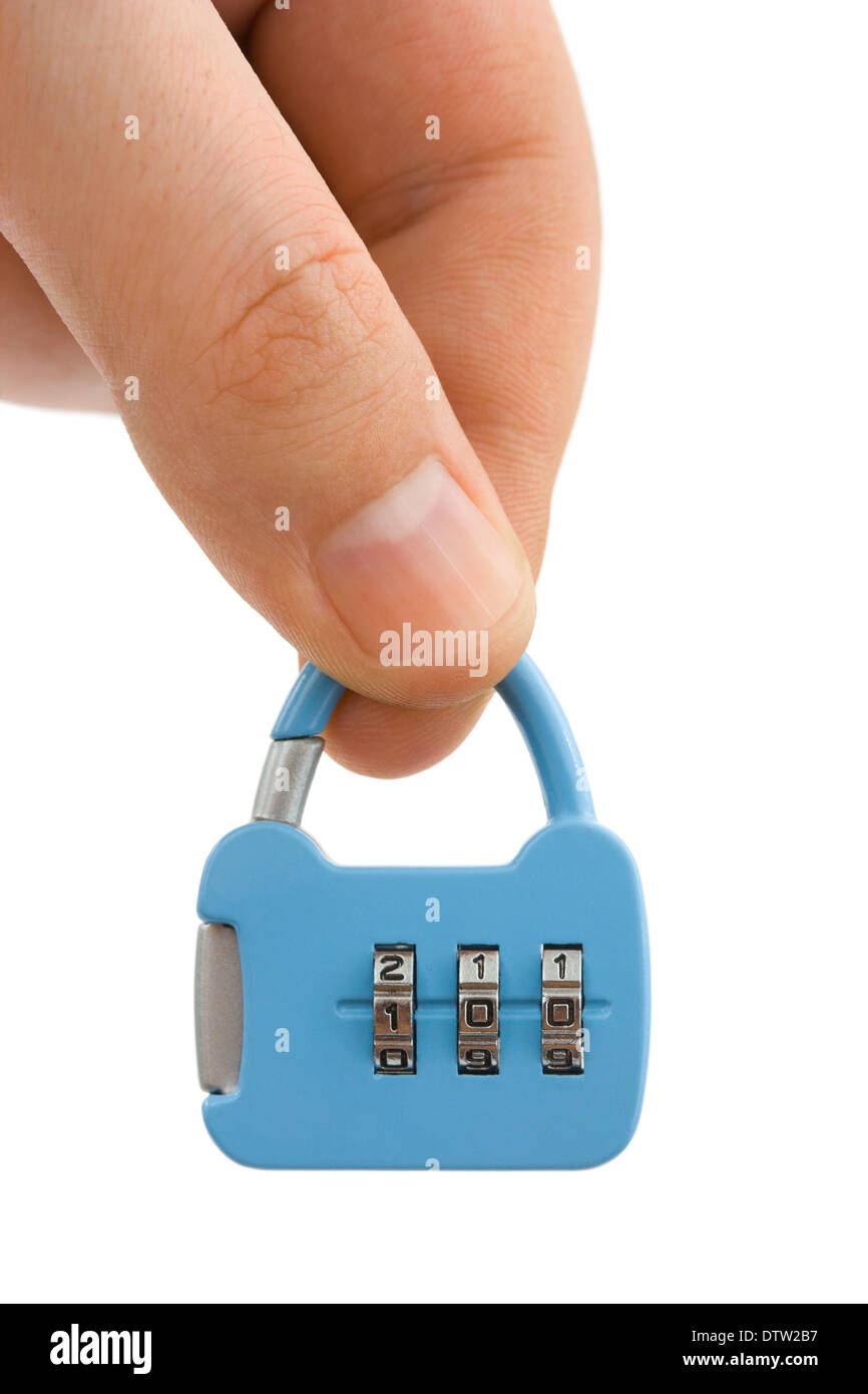 Hand and lock like a handbag Stock Photo - Alamy