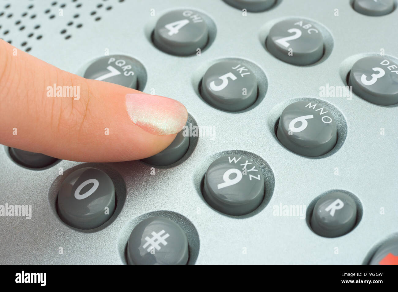 Woman finger press connection hi-res stock photography and images - Alamy