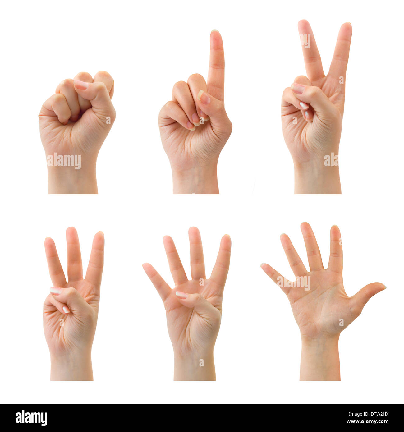 Set hands index finger Cut Out Stock Images & Pictures - Alamy