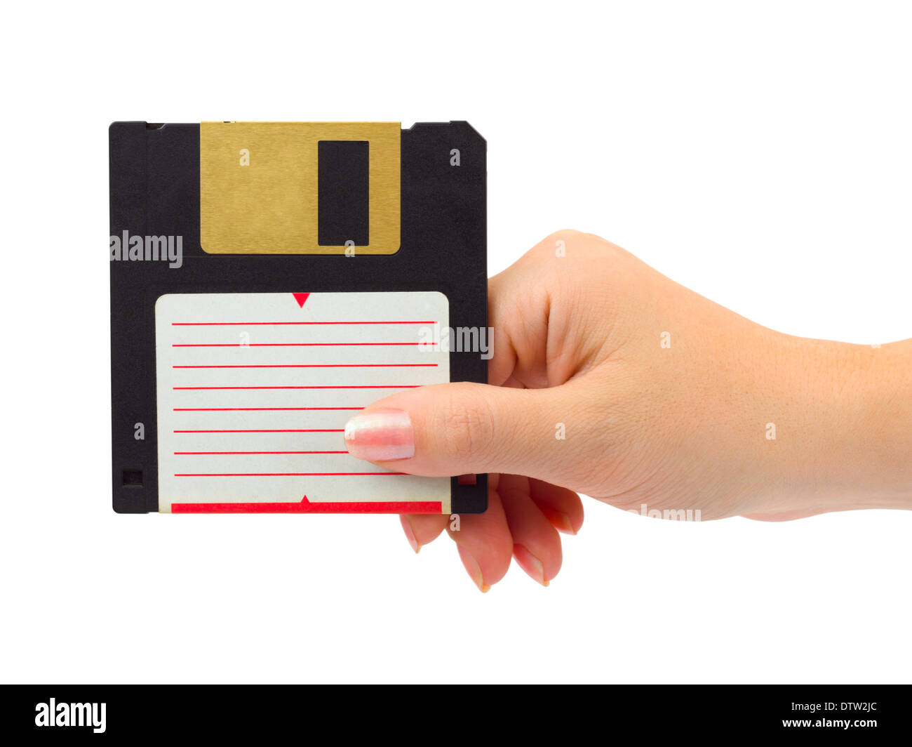 Hand holding floppy disk Cut Out Stock Images & Pictures - Alamy
