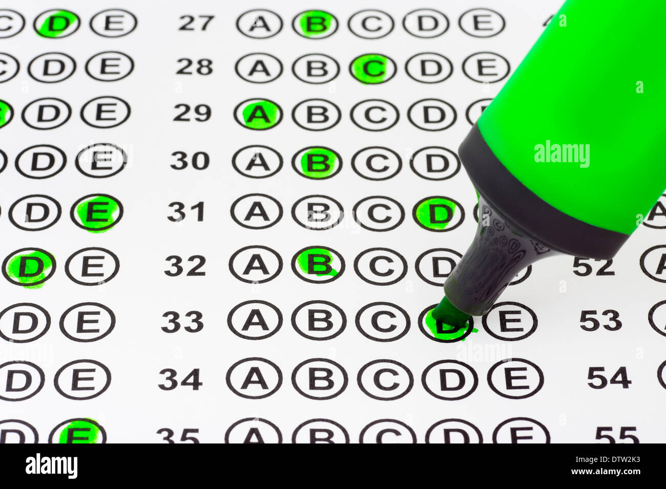 Marker and test Stock Photo - Alamy