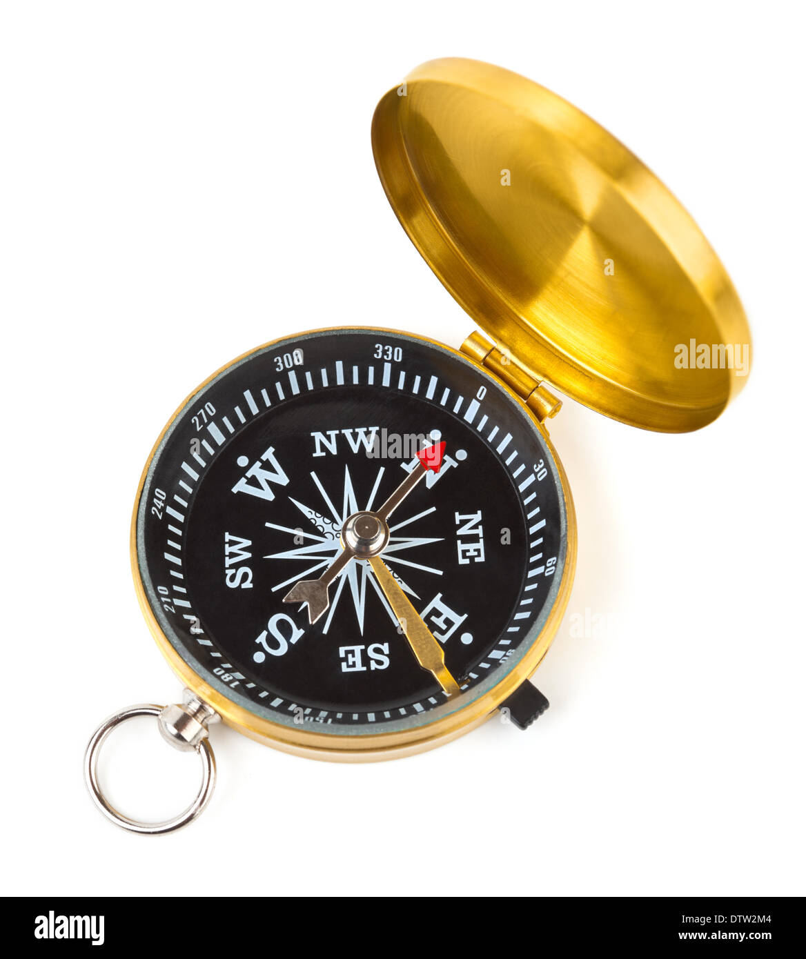 Compass pointing north map Cut Out Stock Images & Pictures - Alamy