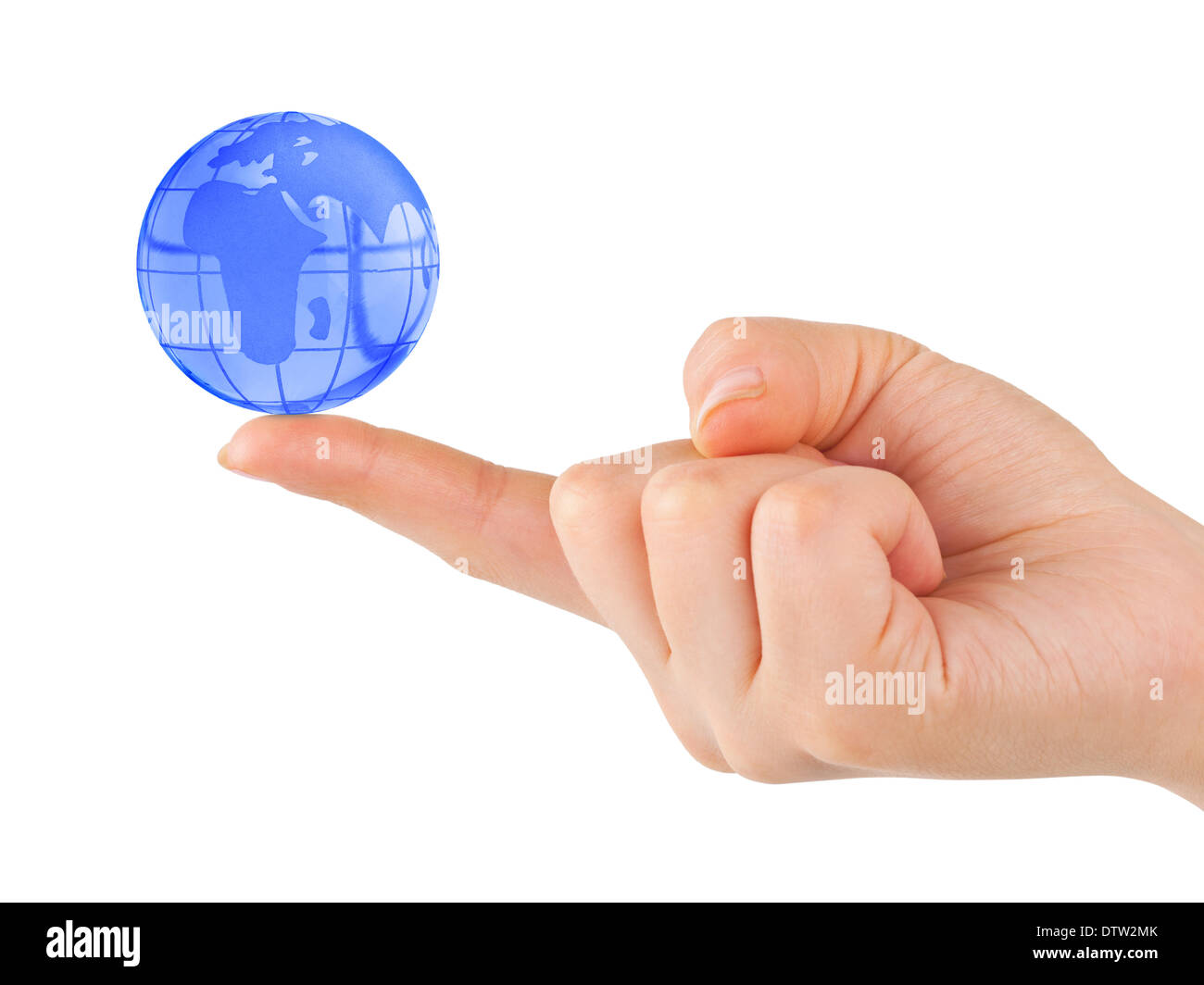 Hands support planet earth Cut Out Stock Images & Pictures - Alamy