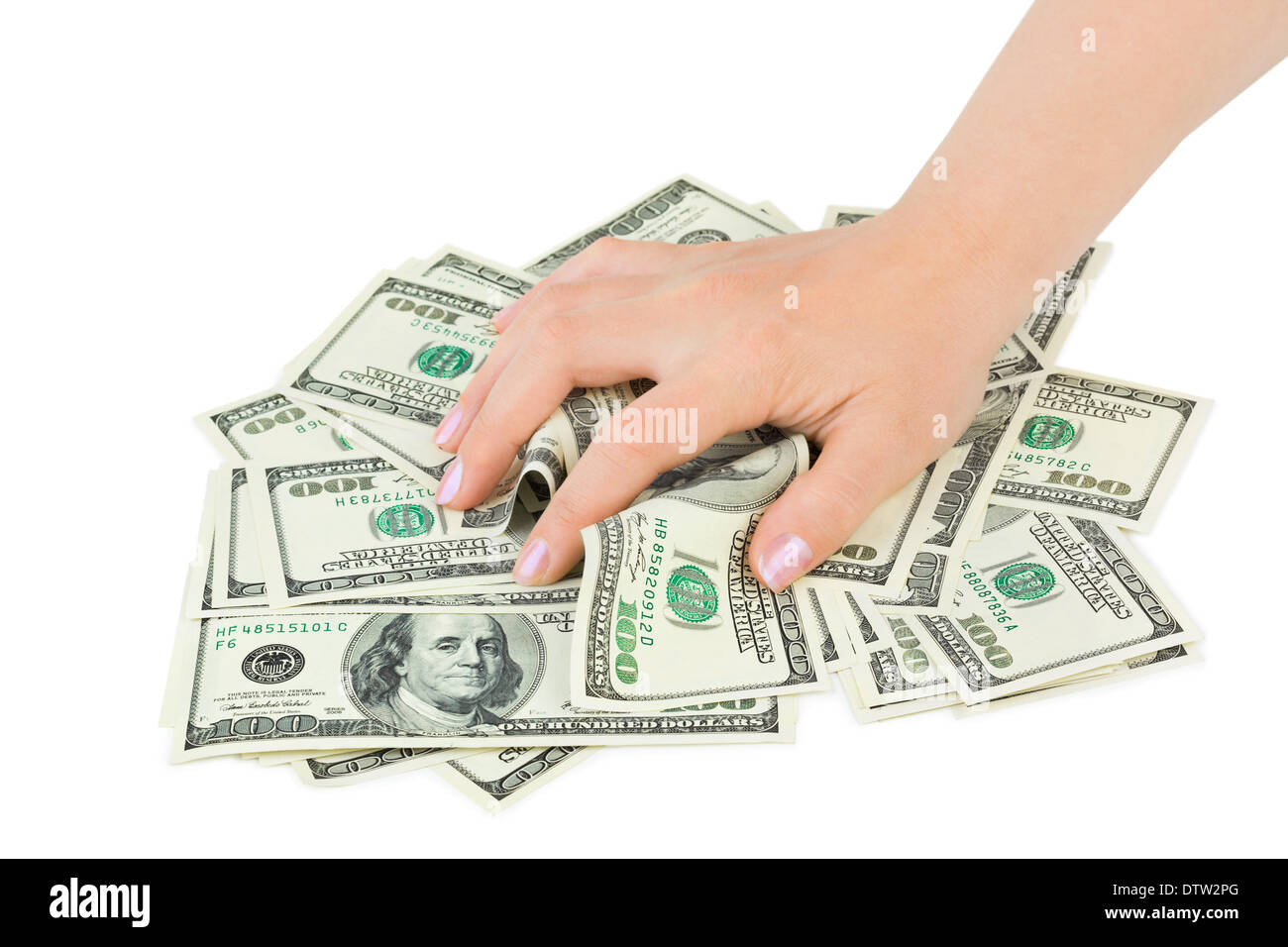 Hand and money Stock Photo - Alamy
