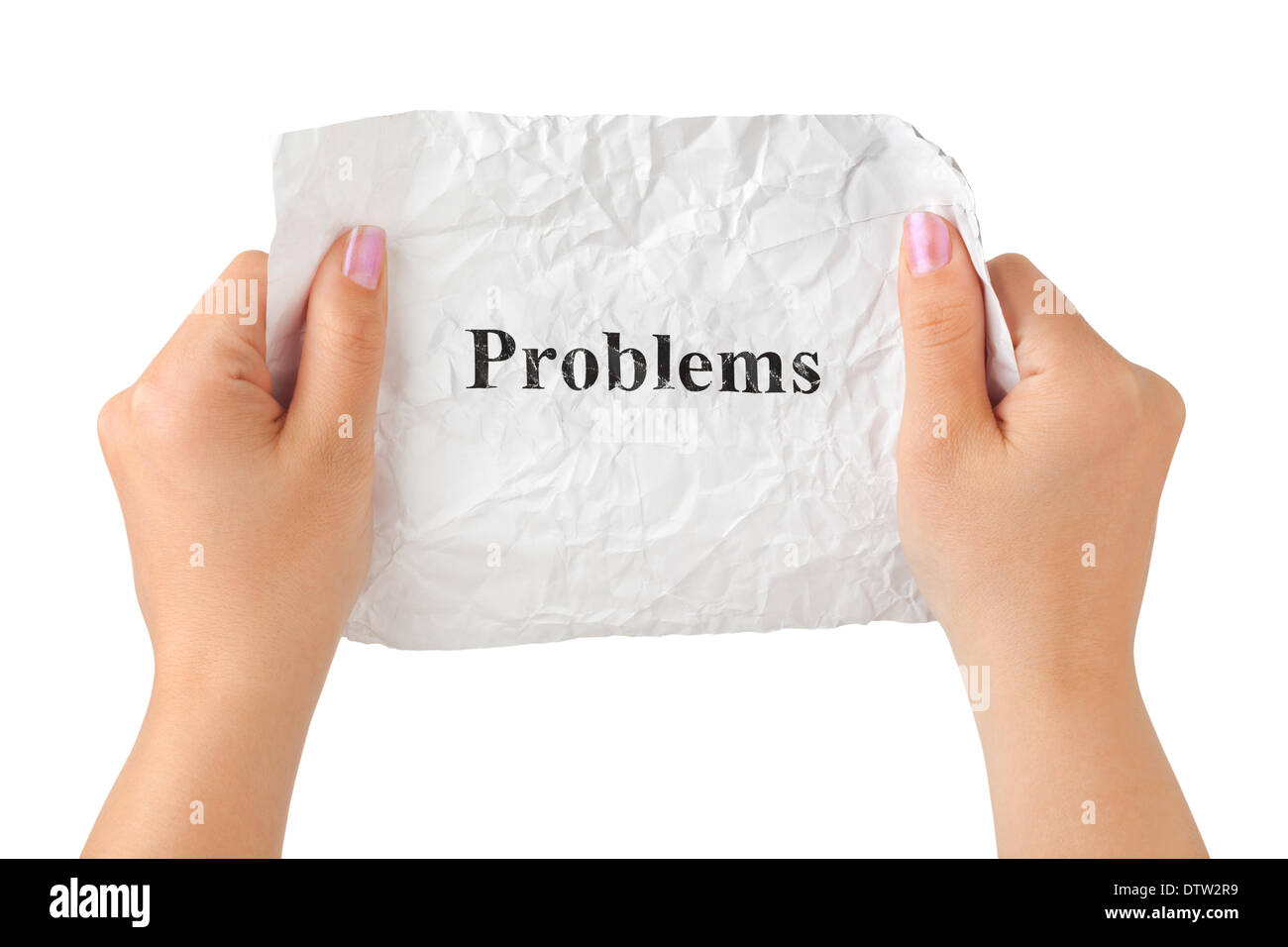 Problems depression Cut Out Stock Images & Pictures - Alamy