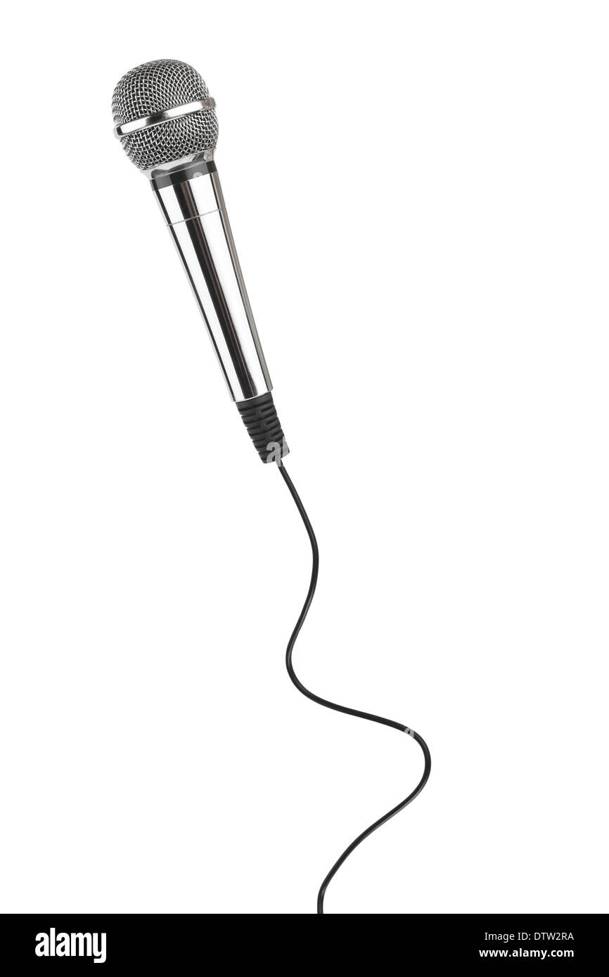 Microphone and cable Stock Photo - Alamy