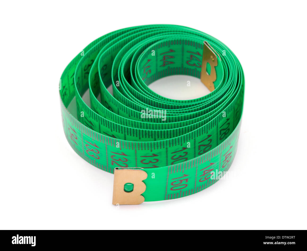 Green measuring tape Stock Photo - Alamy