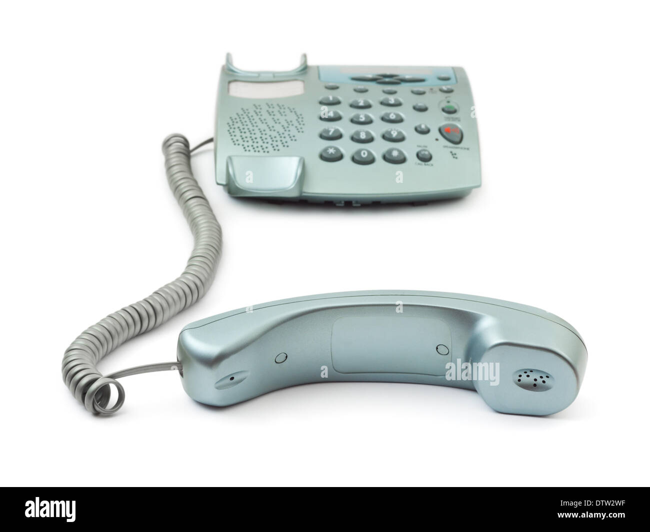 Telephone and receiver Stock Photo - Alamy