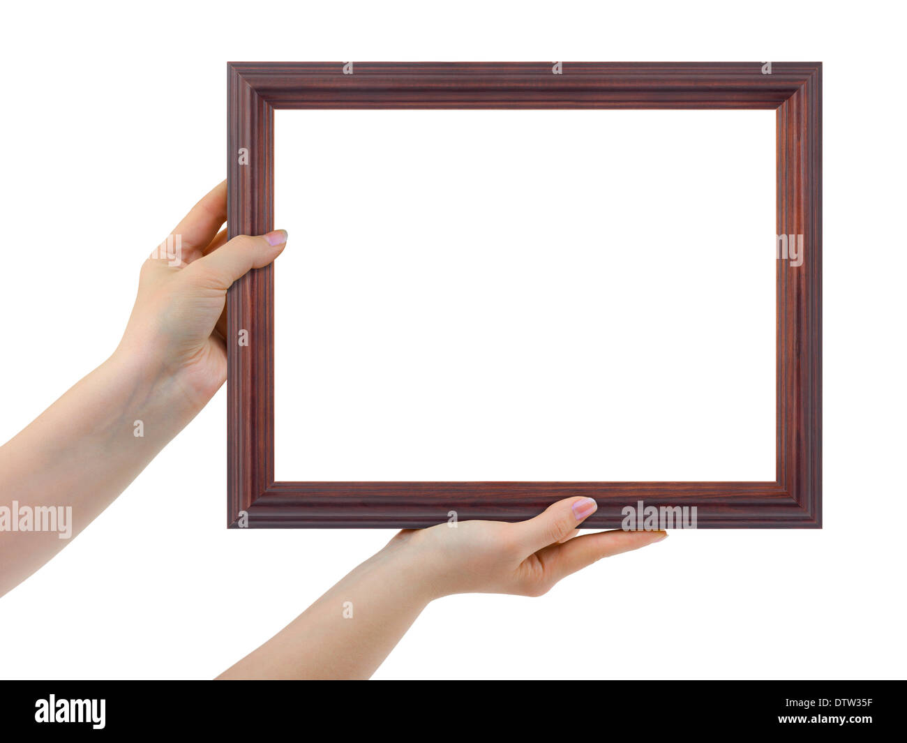 Frame in hands Stock Photo - Alamy
