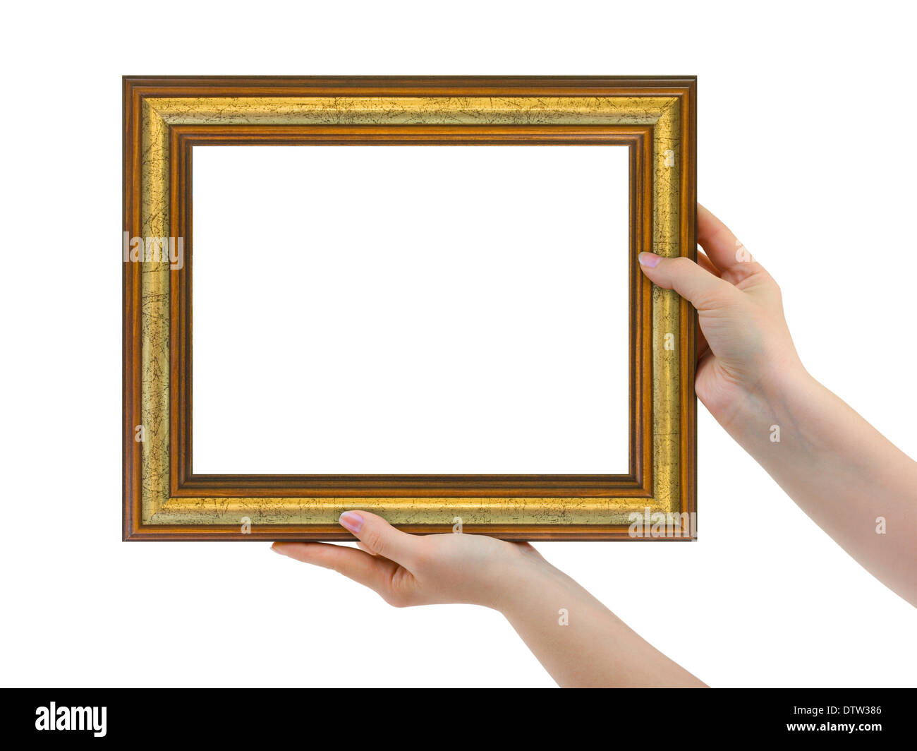 Frame in hands Stock Photo - Alamy