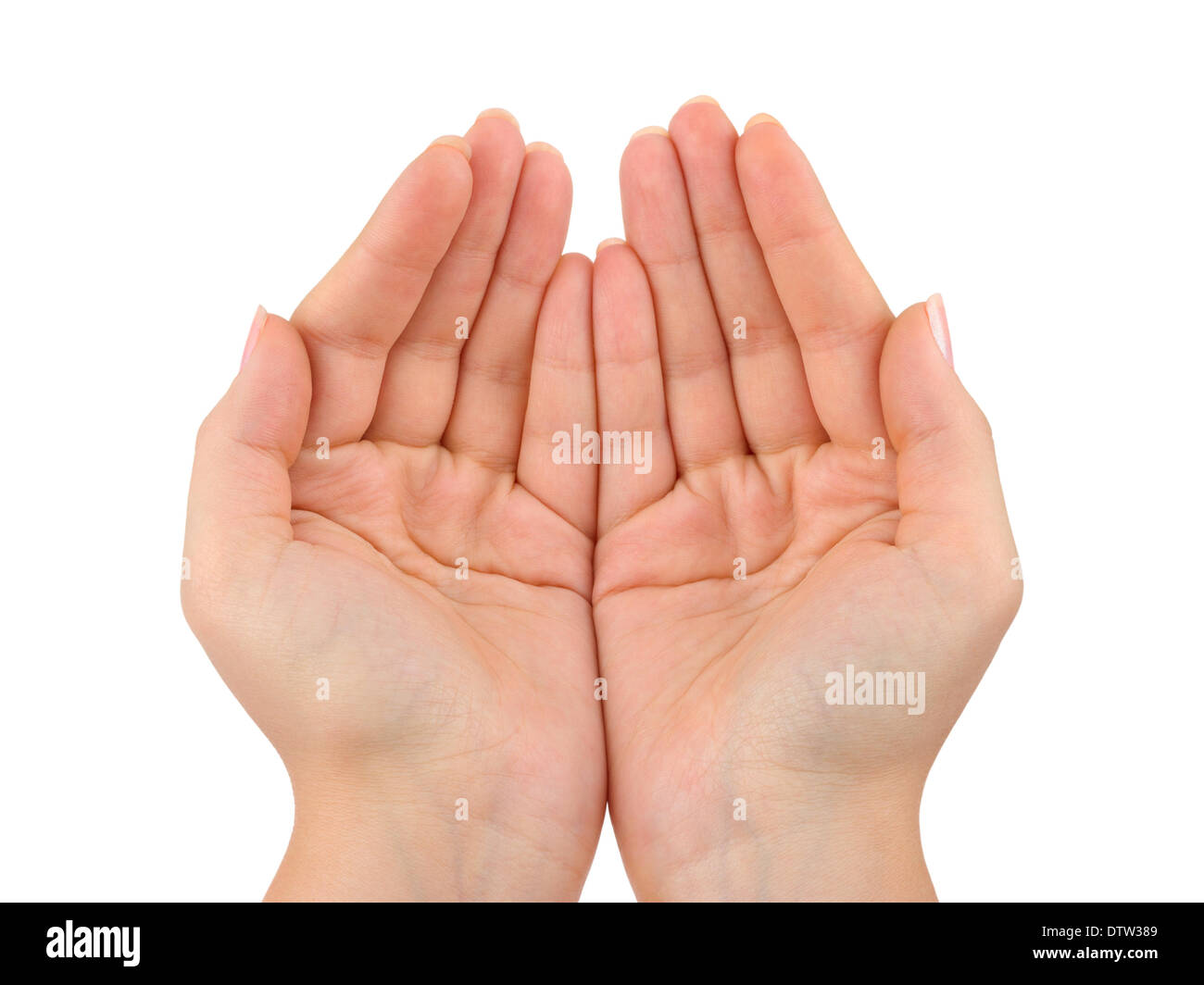 Empty woman hands Stock Photo - Alamy