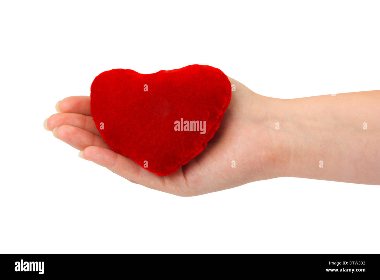 Heart in hand Stock Photo - Alamy