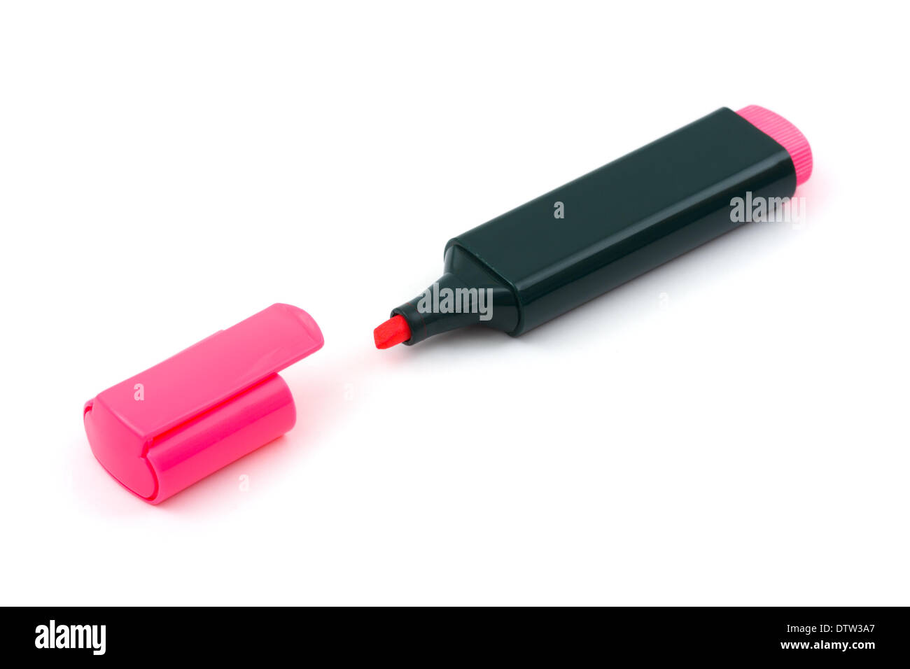 Red marker and cap Stock Photo - Alamy