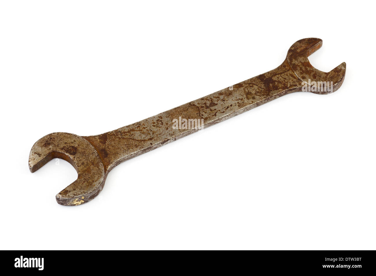 Old rusty spanner Stock Photo - Alamy