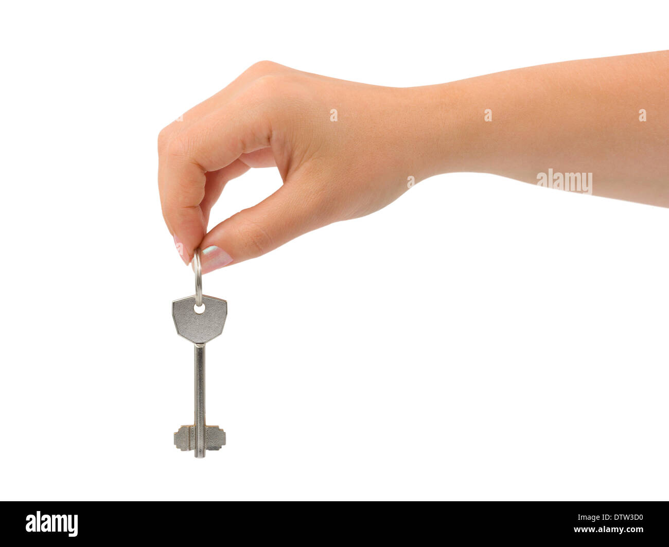 Hand giving key Stock Photo - Alamy