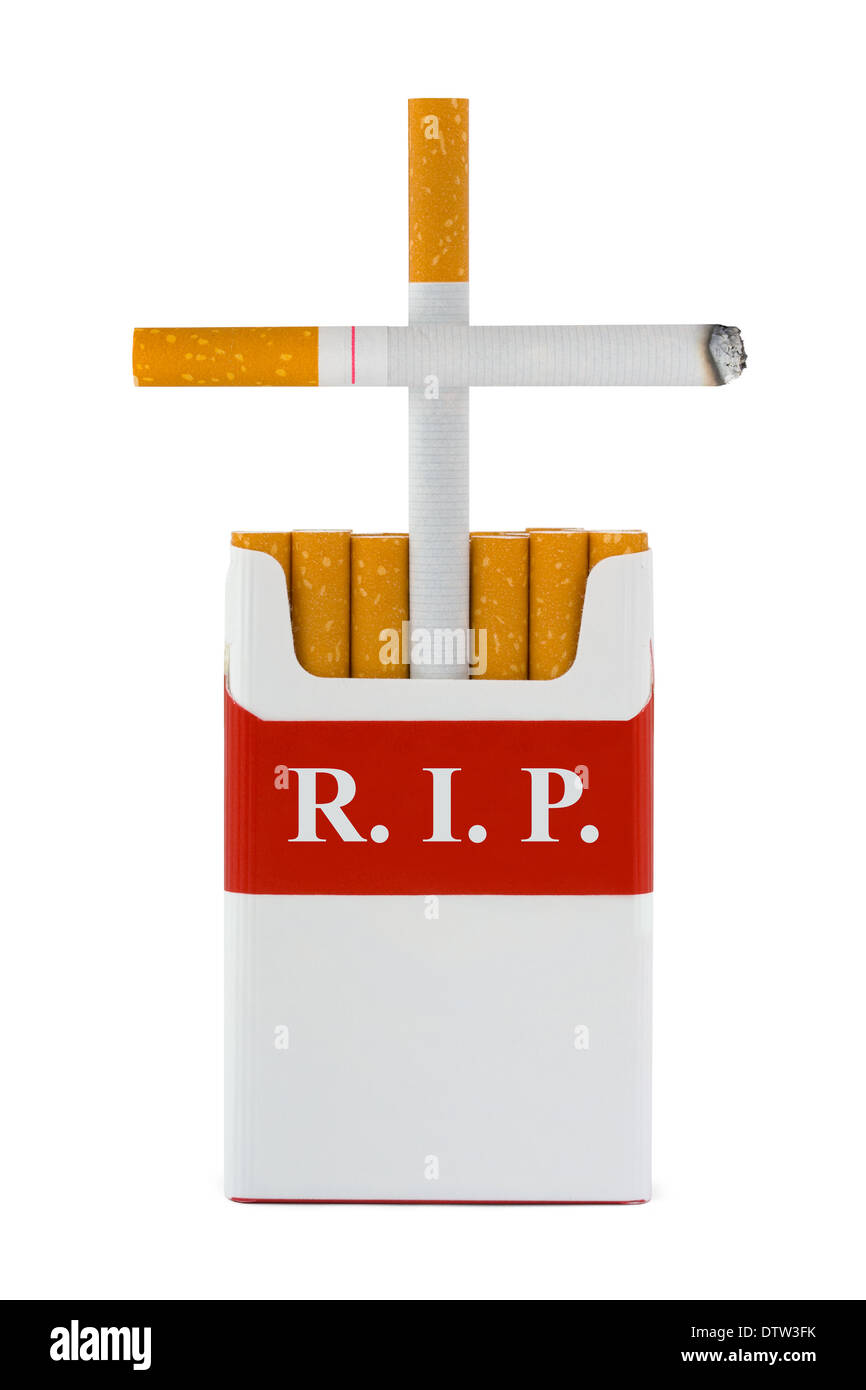 Grave made of cigarettes Stock Photo - Alamy