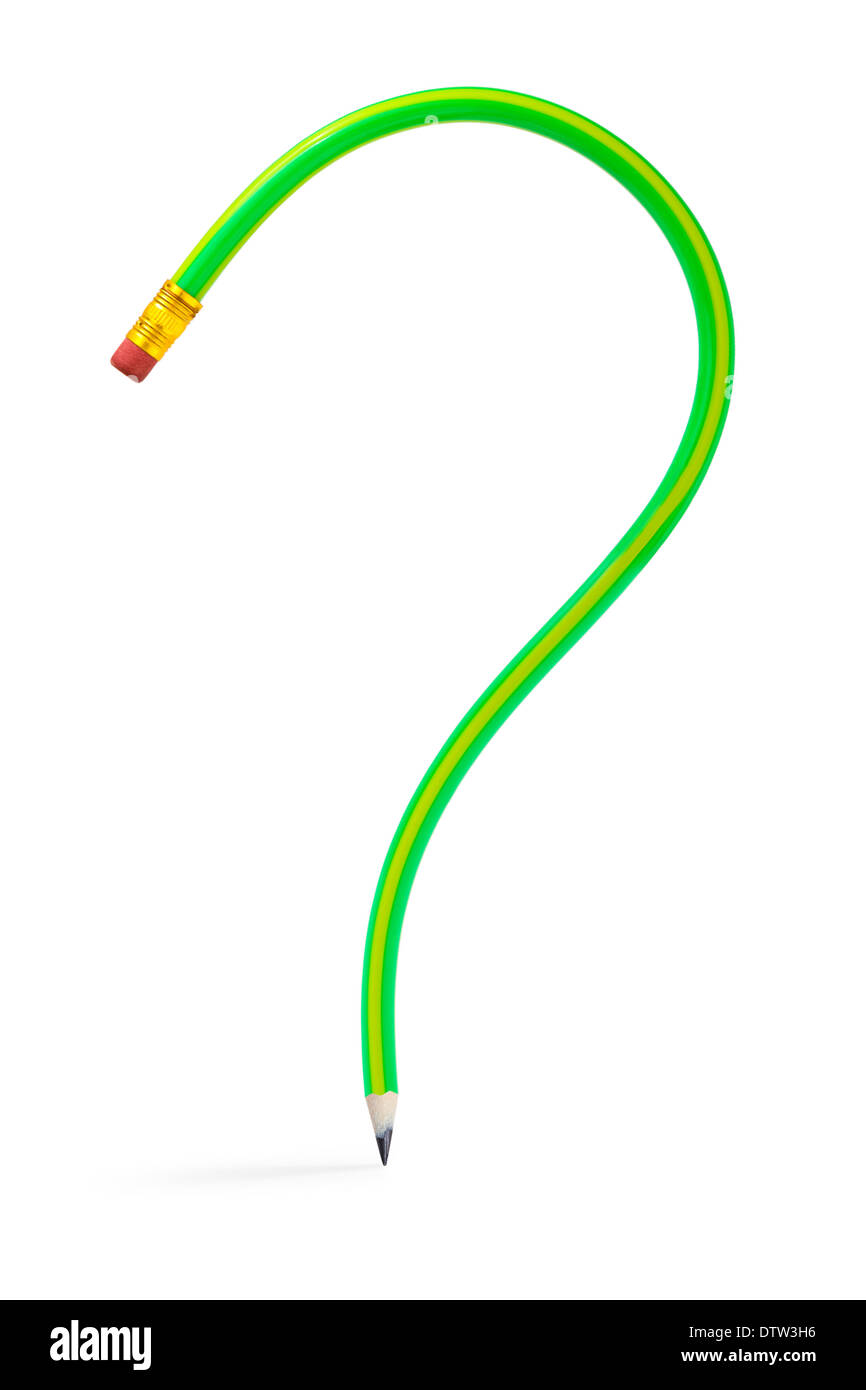 Color pencil question mark hi-res stock photography and images - Alamy