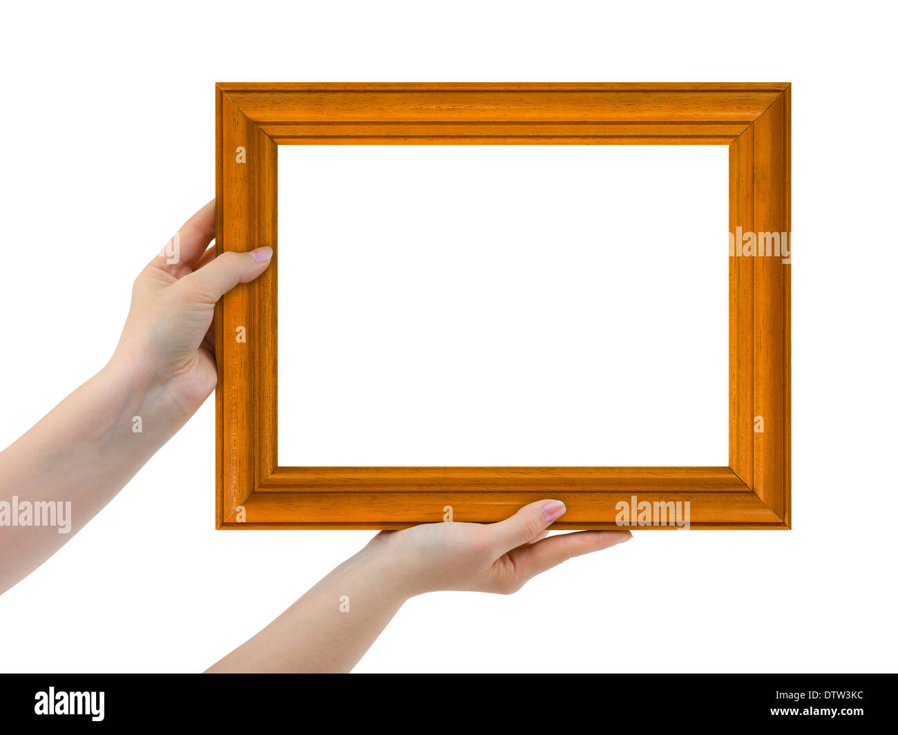 Frame in hands Stock Photo - Alamy