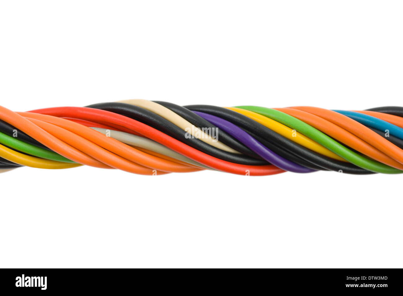 Multicolored cable texture hi-res stock photography and images - Alamy