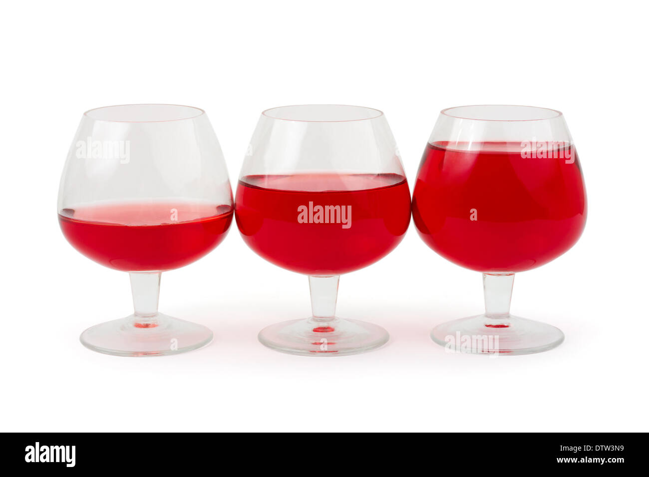 Three wine glasses Stock Photo - Alamy