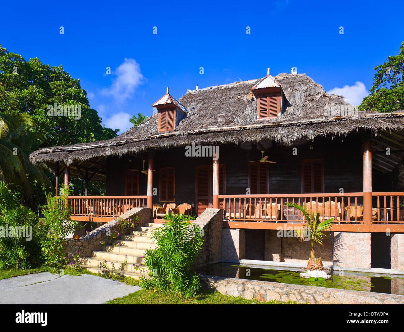 Traditional wooden house seychelles hi-res stock photography and images ...