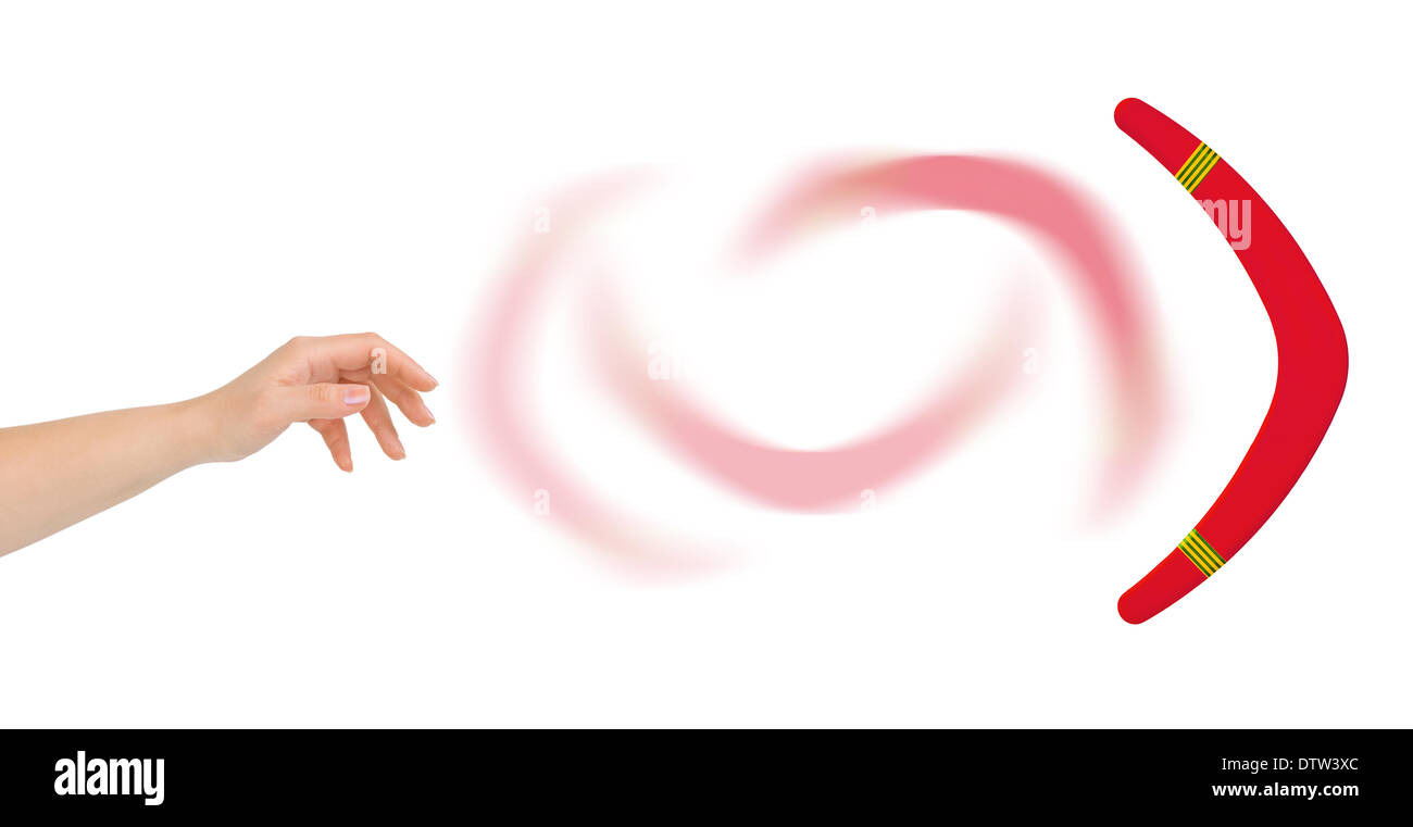 Australian child boomerang hi-res stock photography and images - Alamy