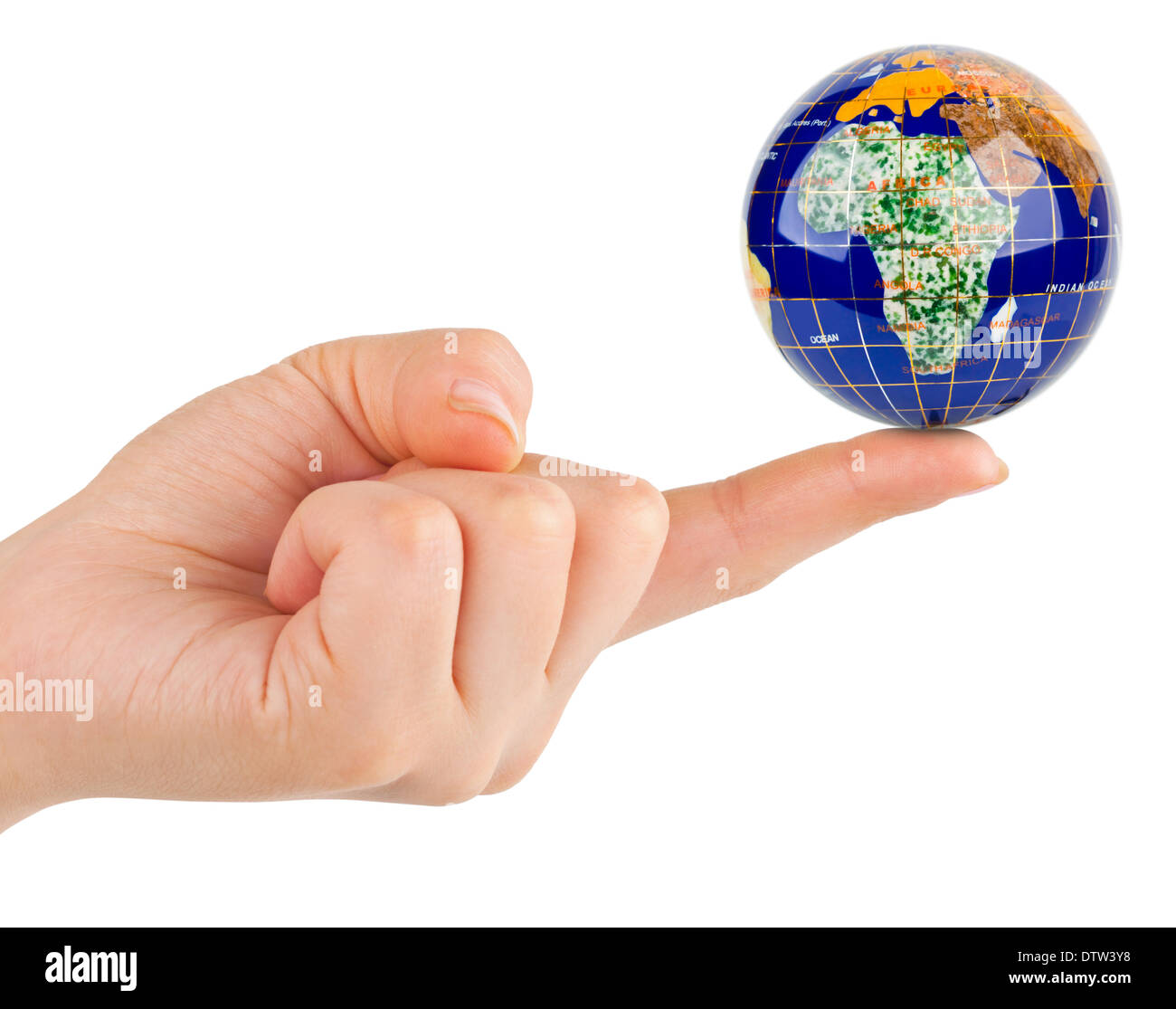 Hand and Earth Stock Photo - Alamy