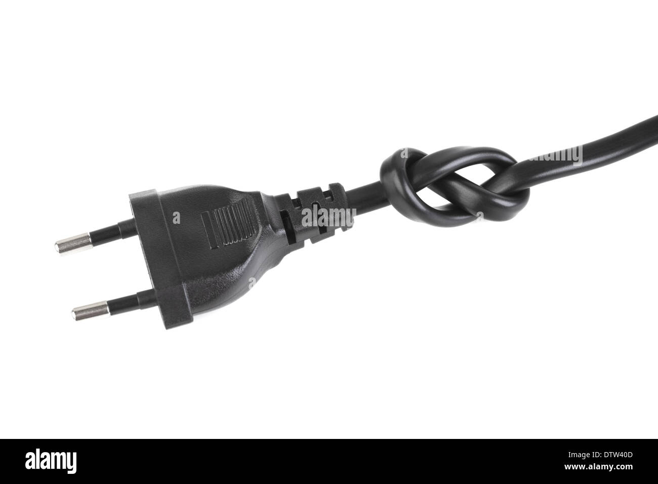 Electric cable with knot Stock Photo - Alamy