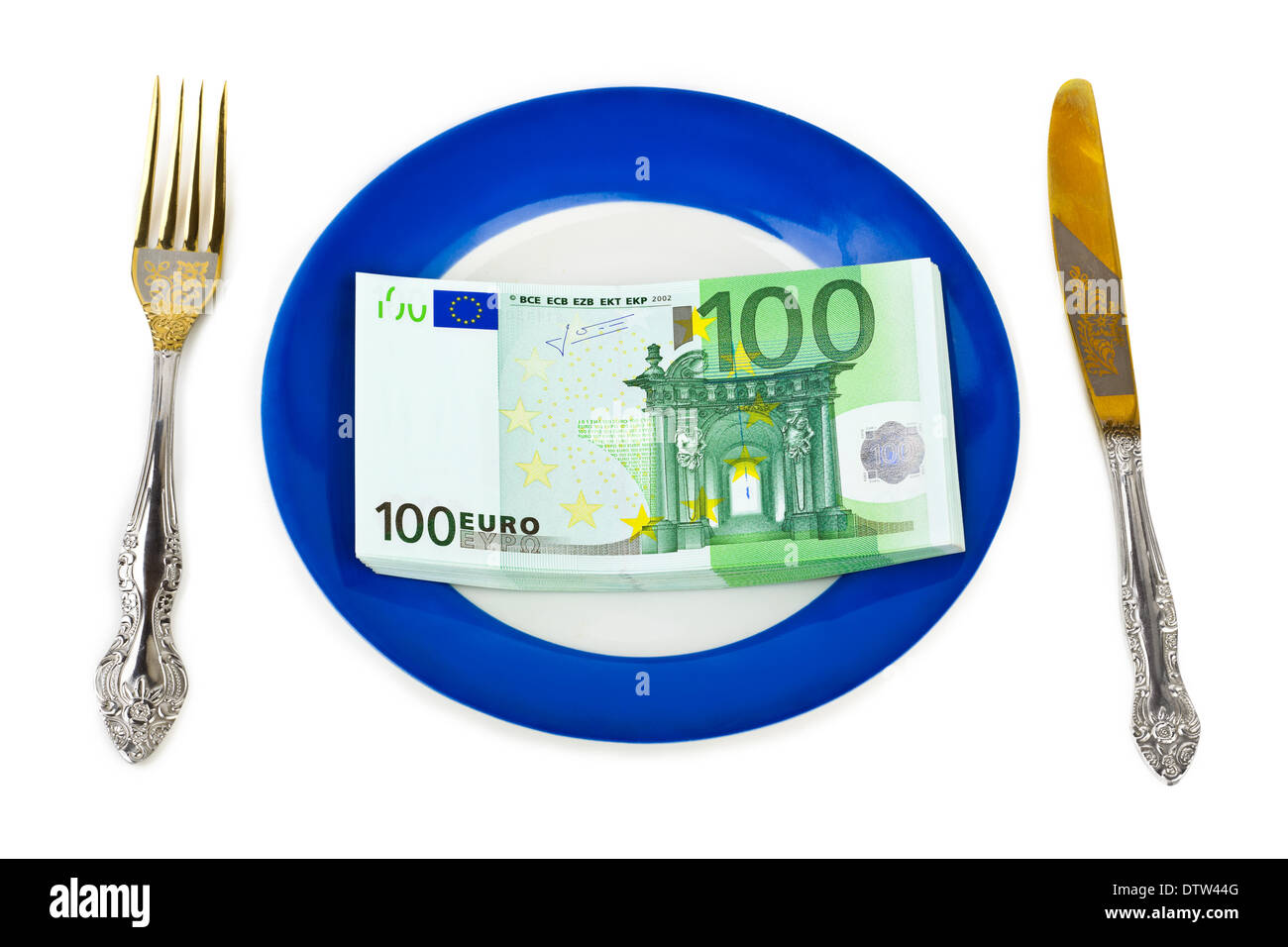 Blue paper plate Cut Out Stock Images & Pictures - Alamy