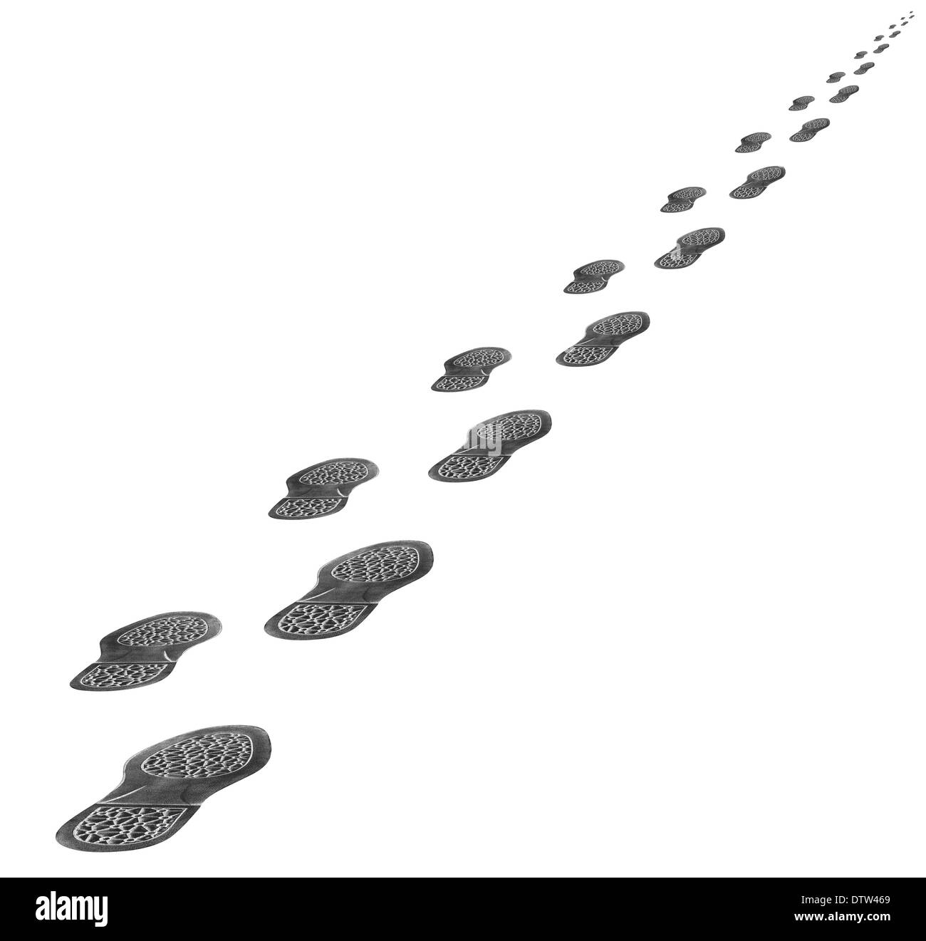 Boot tracks Black and White Stock Photos & Images - Alamy