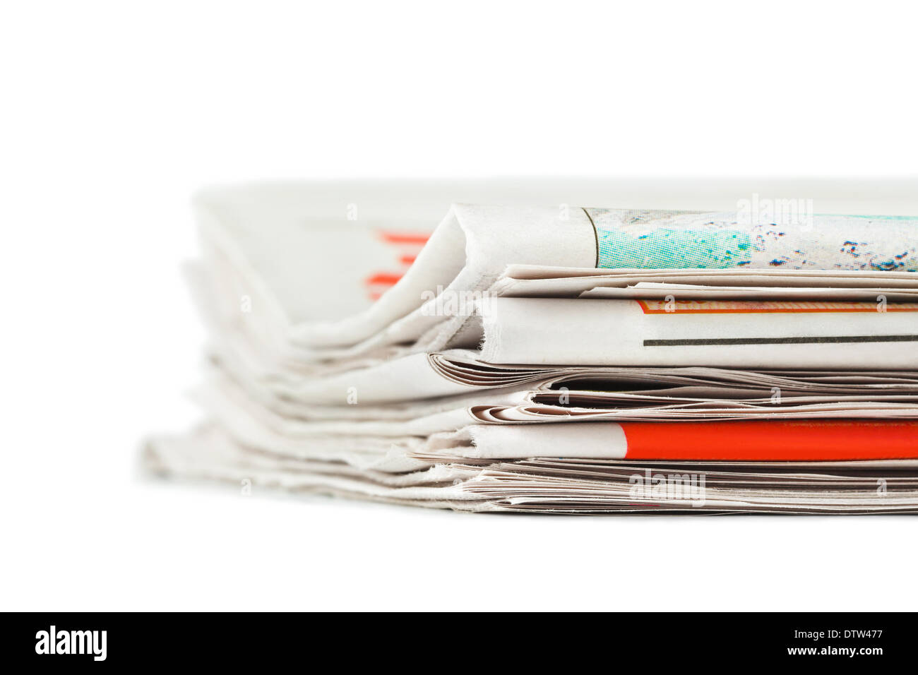 Stack of newspapers Stock Photo - Alamy
