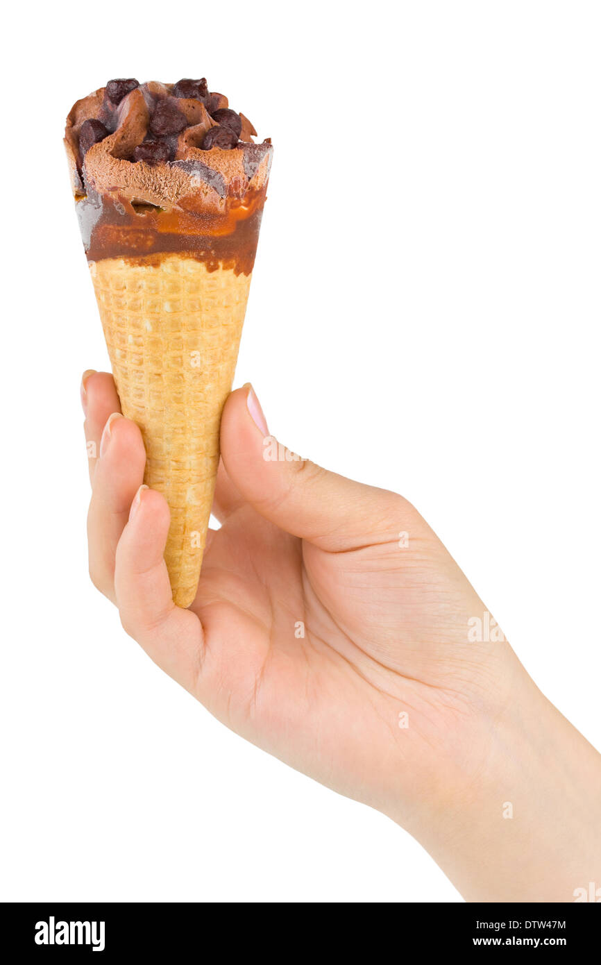 Icecream in hand Stock Photo - Alamy