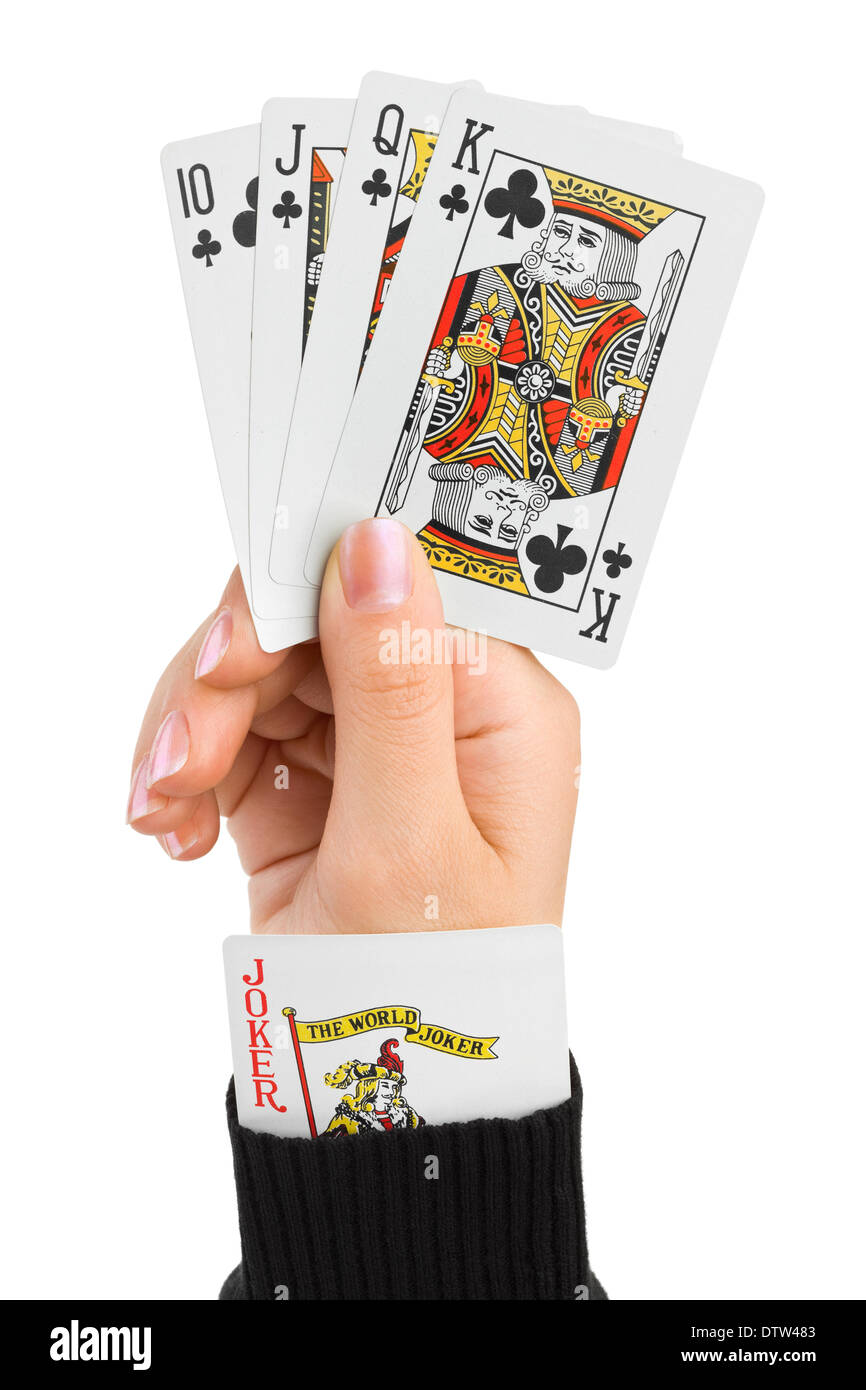 Joker in hand hi-res stock photography and images - Alamy