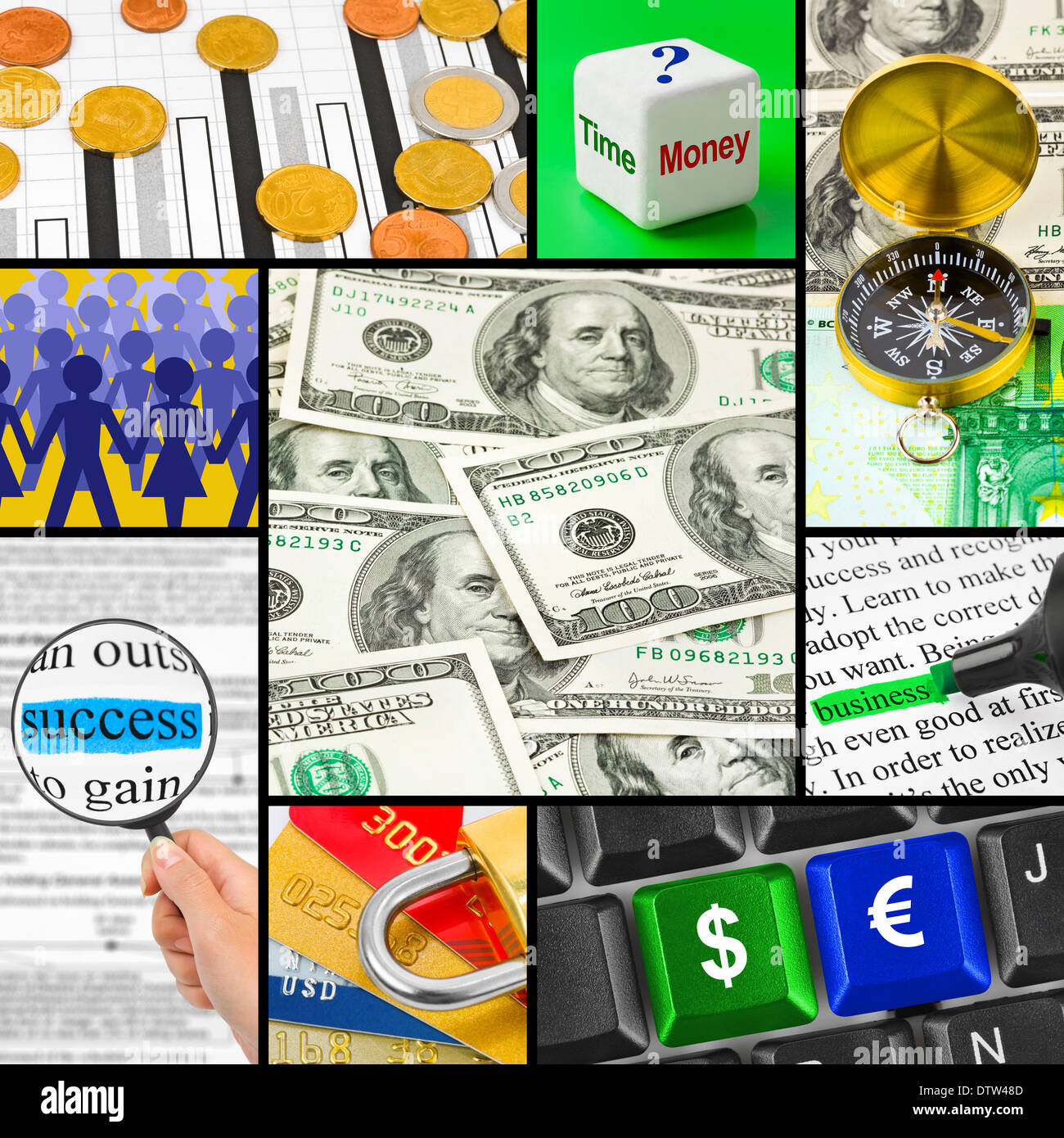 Business collage hi-res stock photography and images - Alamy