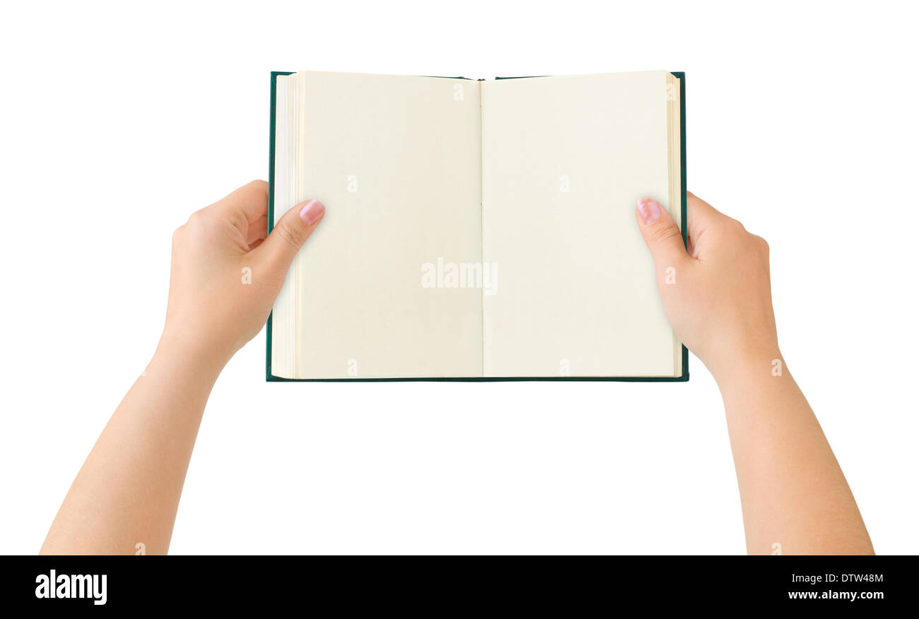 Girl reading book in Cut Out Stock Images & Pictures - Alamy