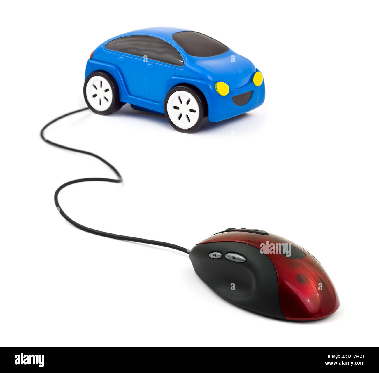 Computer mouse and car Stock Photo - Alamy