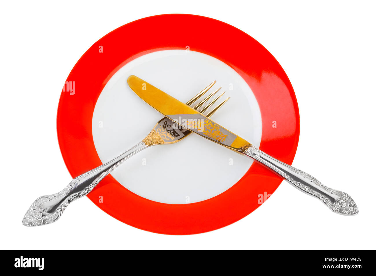 Restaurant sign knife fork plate hi-res stock photography and images ...