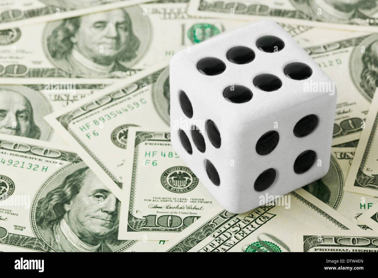 Dice on stock market hi-res stock photography and images - Alamy
