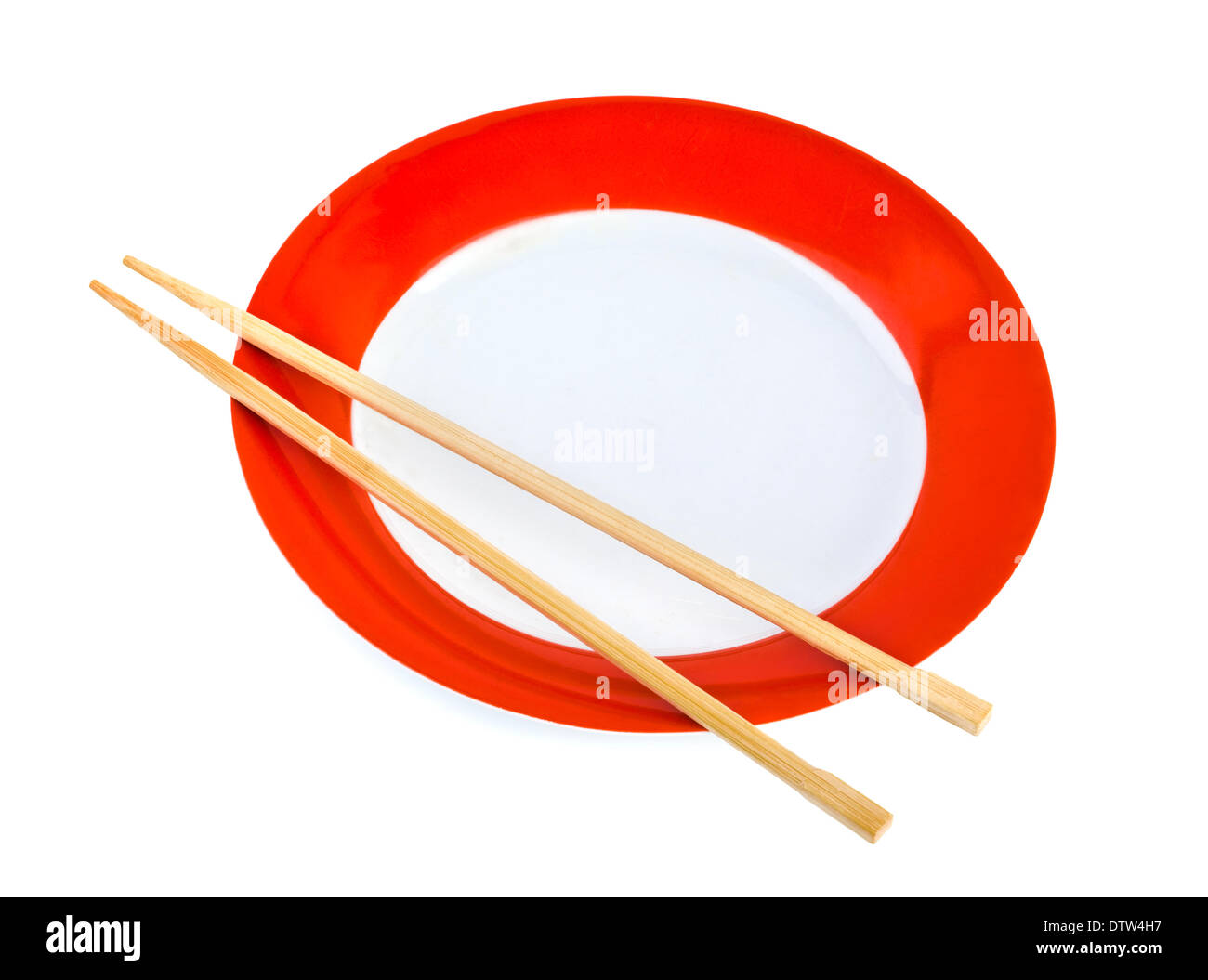 Plate and chopsticks Stock Photo - Alamy