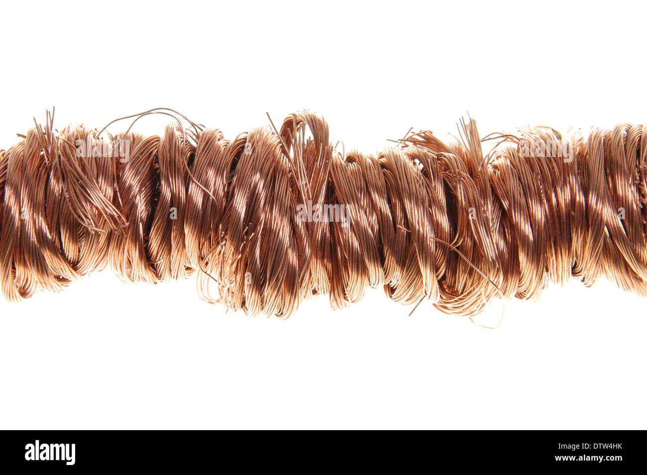 Copper wire , secondary raw materials Stock Photo - Alamy