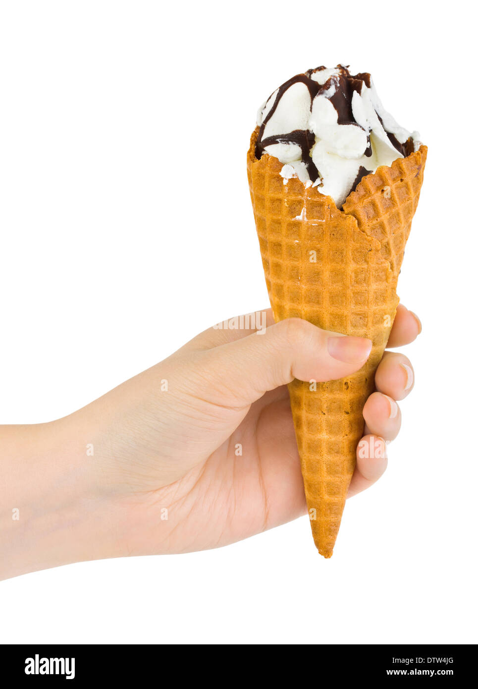 Hand woman in yellow Cut Out Stock Images & Pictures - Alamy